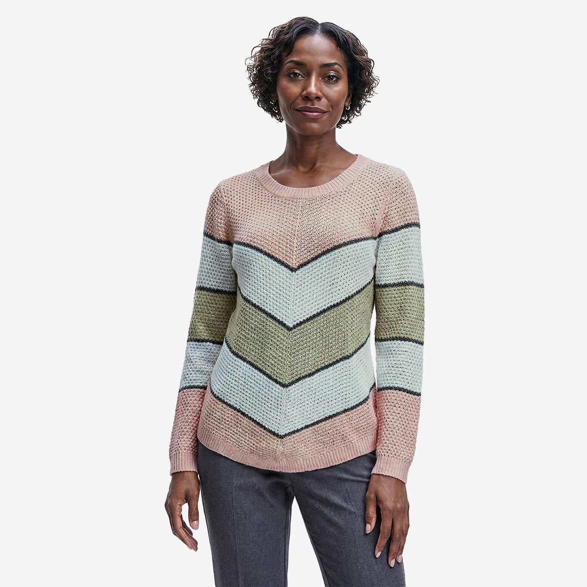 Click here for Petite Preswick & Moore(R) Long Sleeve Chevron Pul... prices